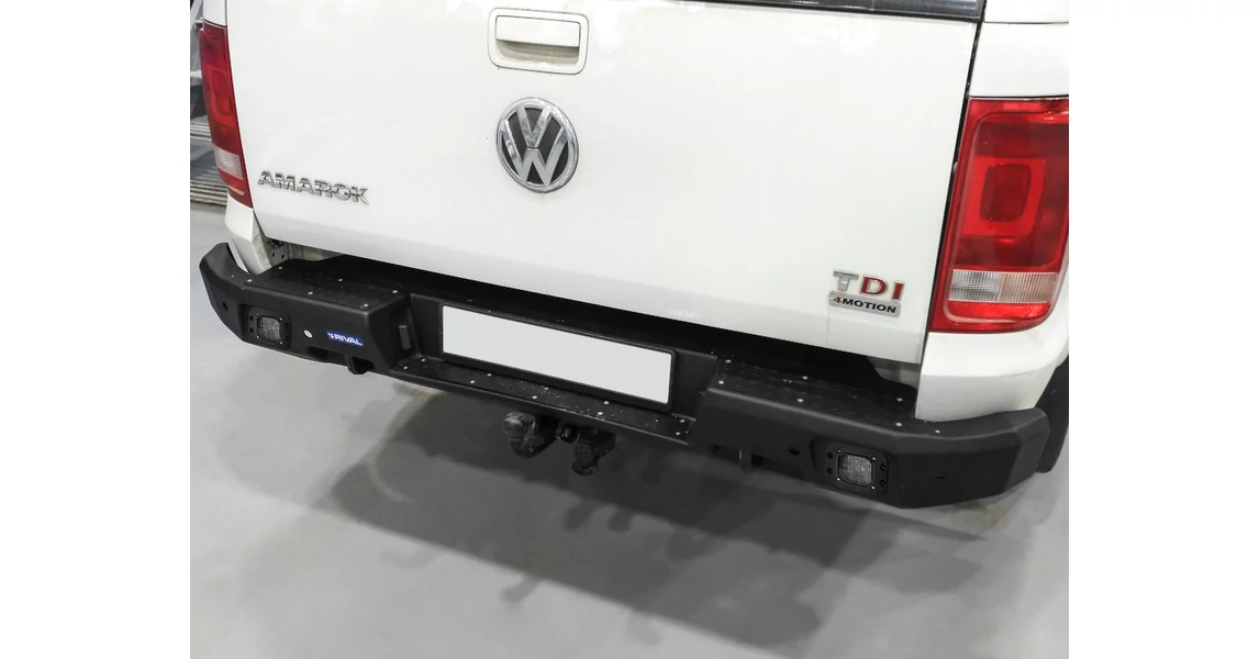 Rival Rear bumper, aluminium - Volkswagen Amarok 2010-2020 - Double Cab ...